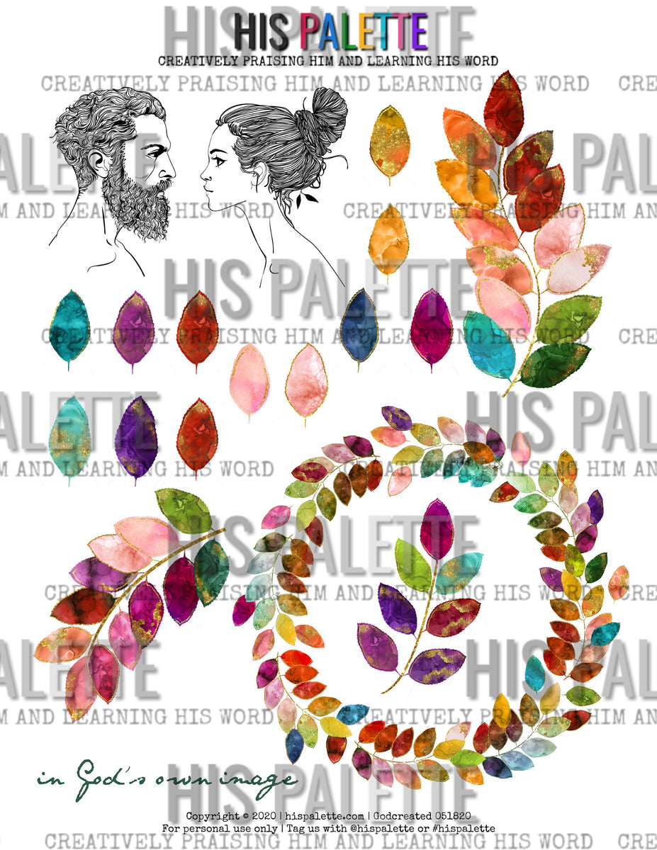 God Created Printable Kit for Bible Journaling and Mixed-Media – His ...